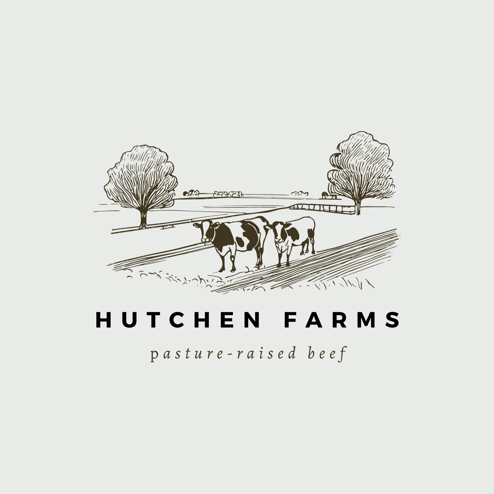 Pasture-raised Beef Farm Logo Design - Custom Farm Logo Design - Cattle ...