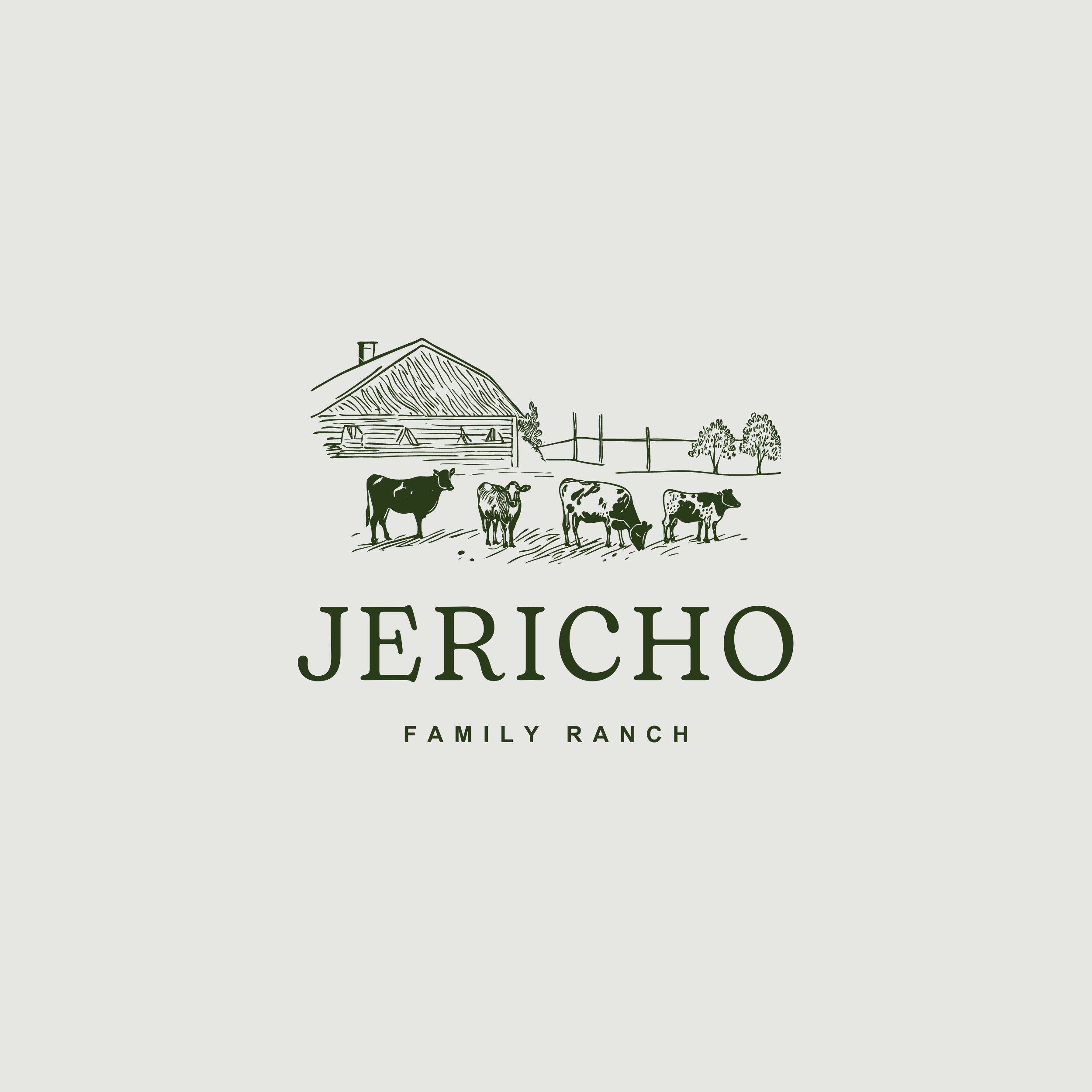 Family Ranch Logo Design - Cattle Drawing Logo - Custom Logo Design ...