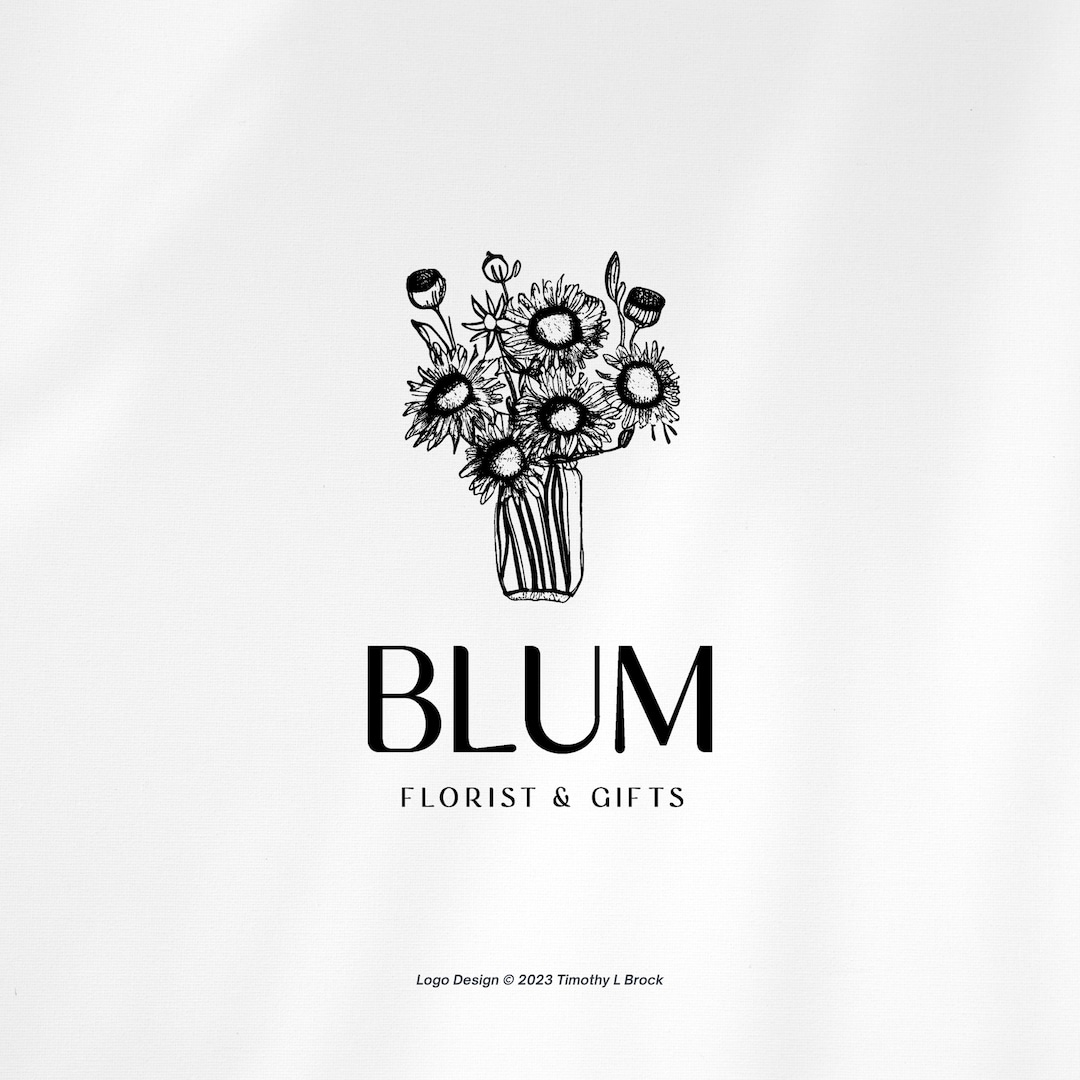Florist and Gift Logo Design - Custom Logo Design - Flower Shop ...