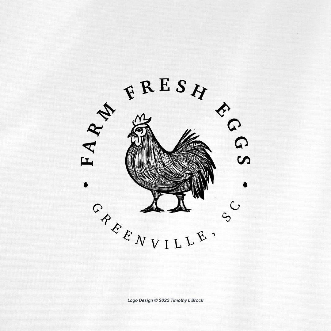 Egg Farm Logo Design Custom Logo Design Chicken Farm Branding Package ...