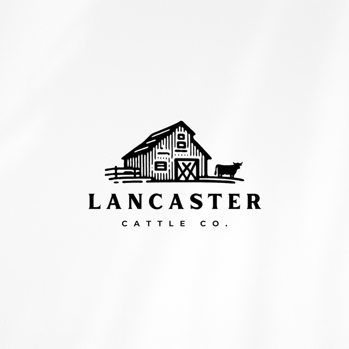 Cattle Co. Logo Design - Custom Logo Design - Cattle Farm Logo Package ...