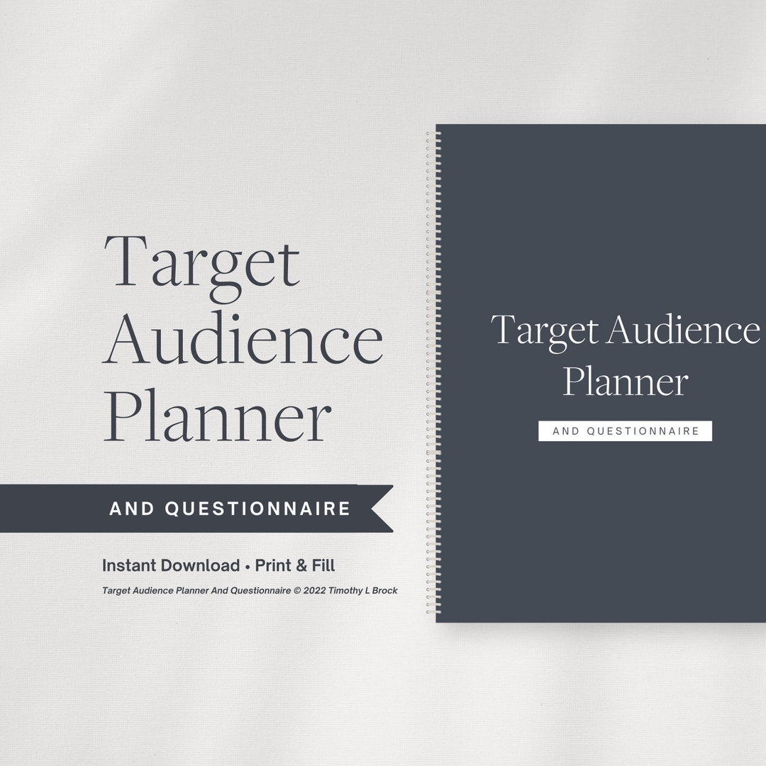 Target Audience Planner and Questionnaire | Customer Persona | Small ...