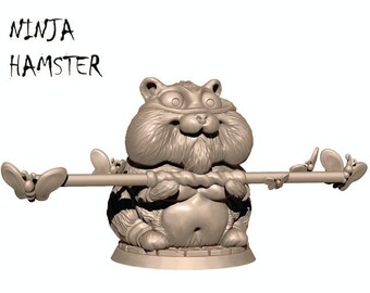 Samurai Hamster From WARHAMSTER by APACHE STUDIO | Etsy