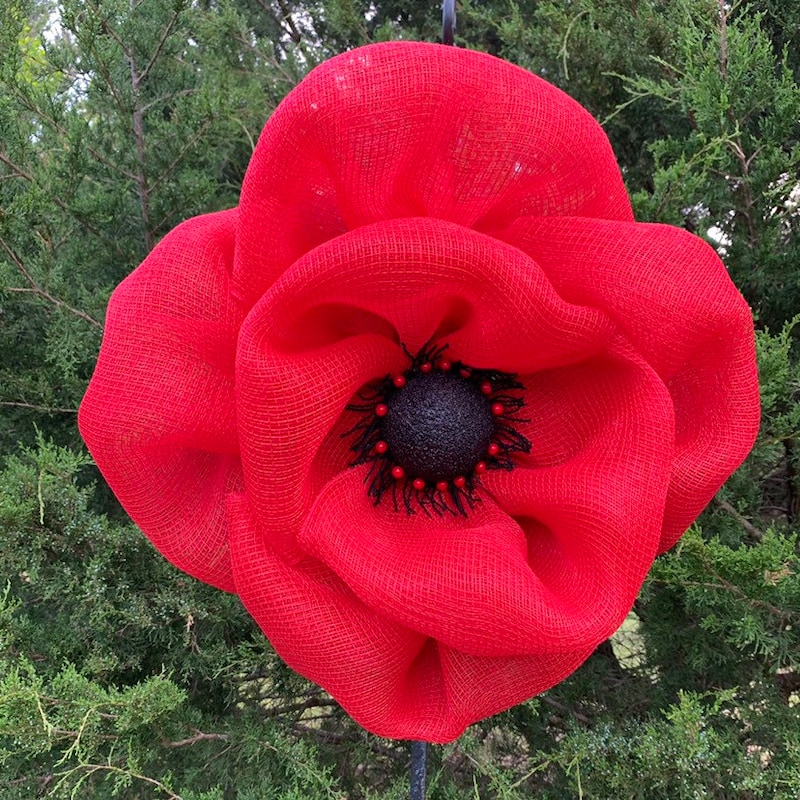 Poppy Wreath - Etsy