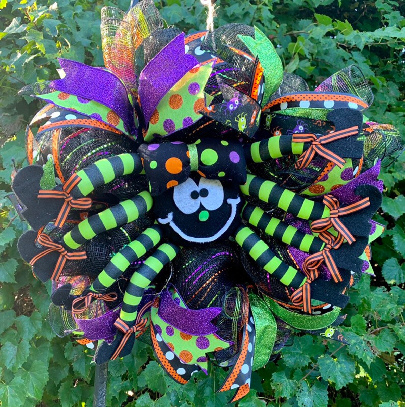 Spider Wreath Halloween Spider Wreath Halloween Wreath Fall | Etsy