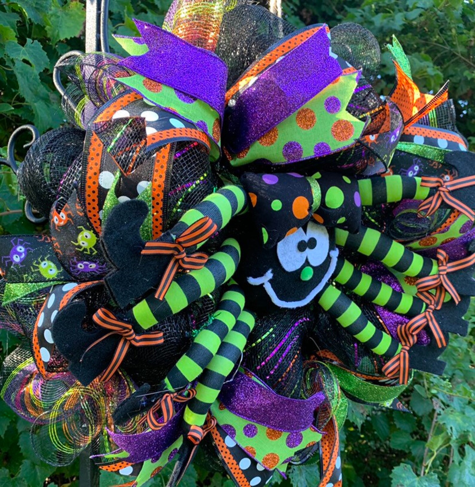 Spider Wreath Halloween Spider Wreath Halloween Wreath Fall | Etsy