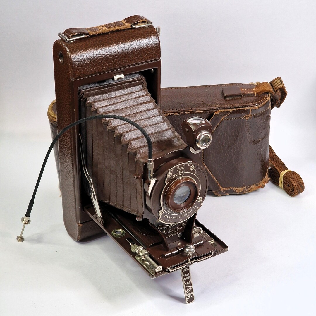 Vintage 1930 Kodak No.1a Folding Camera, Kodar Lens, With Case - Etsy