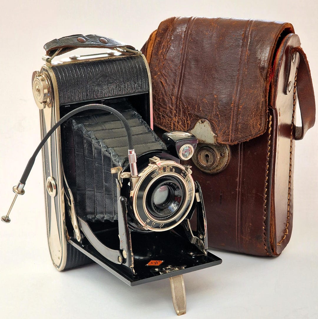 Agfa Billy-record F/7.7 Folding Camera 1930s Jgestar 100mm Lens, With ...