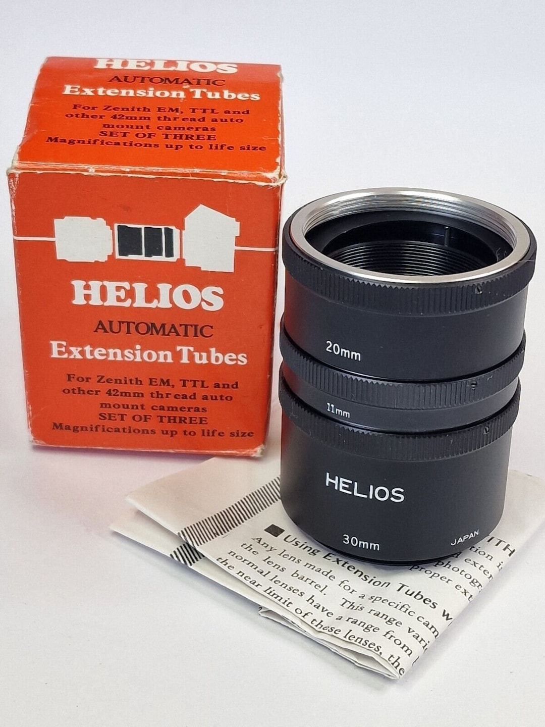 Helios M42 Automatic Extension Tube Set 11mm 20mm 30mm Boxed - Etsy