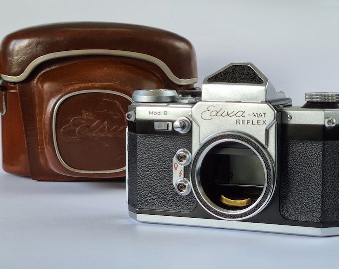 1960's Wirgin Edixa-mat Reflex Mod B 35mm Film Camera Body With Case ...