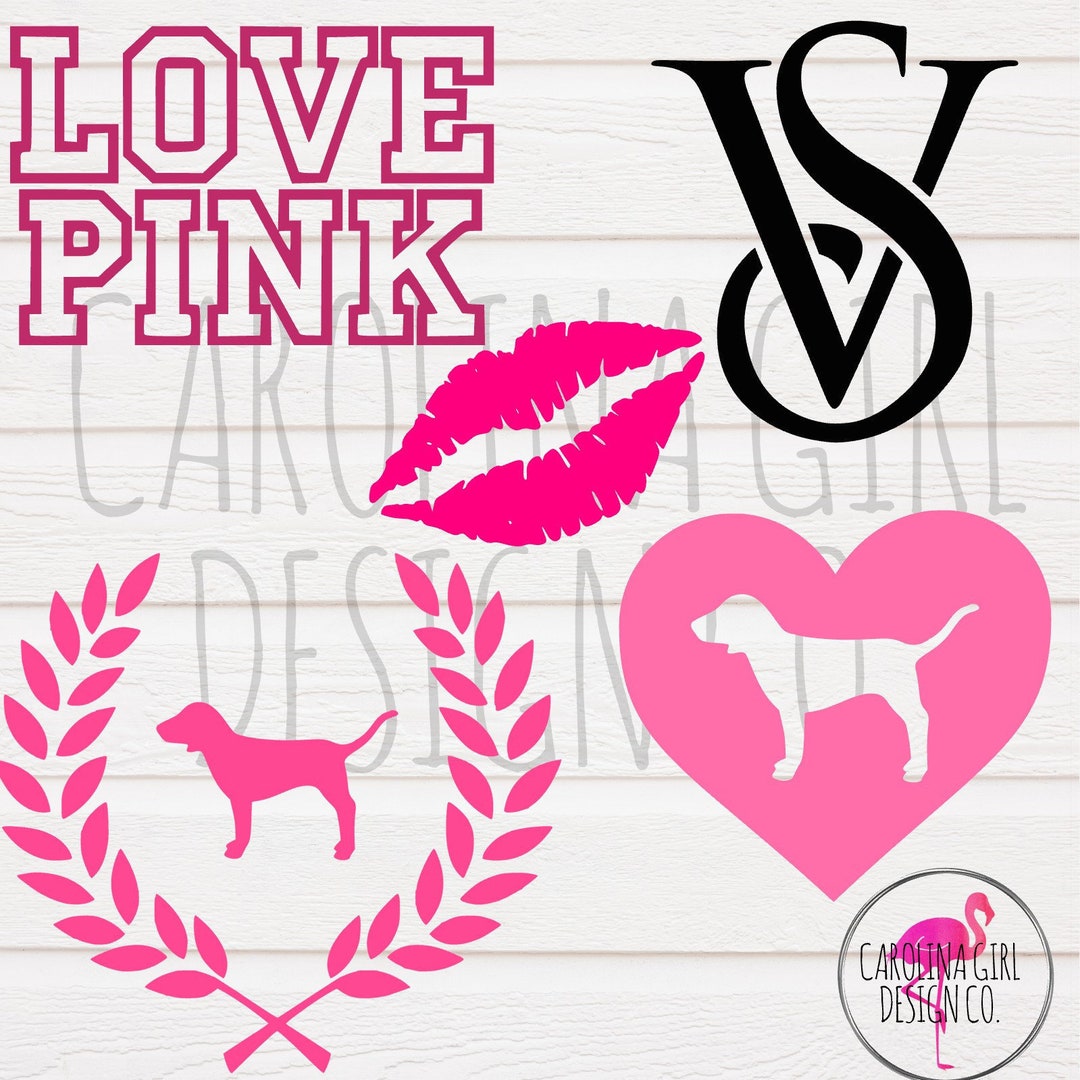 LOVE PINK Svg File, Love Pink Dog Svg, Pink Nation Cut File, Cricut ...
