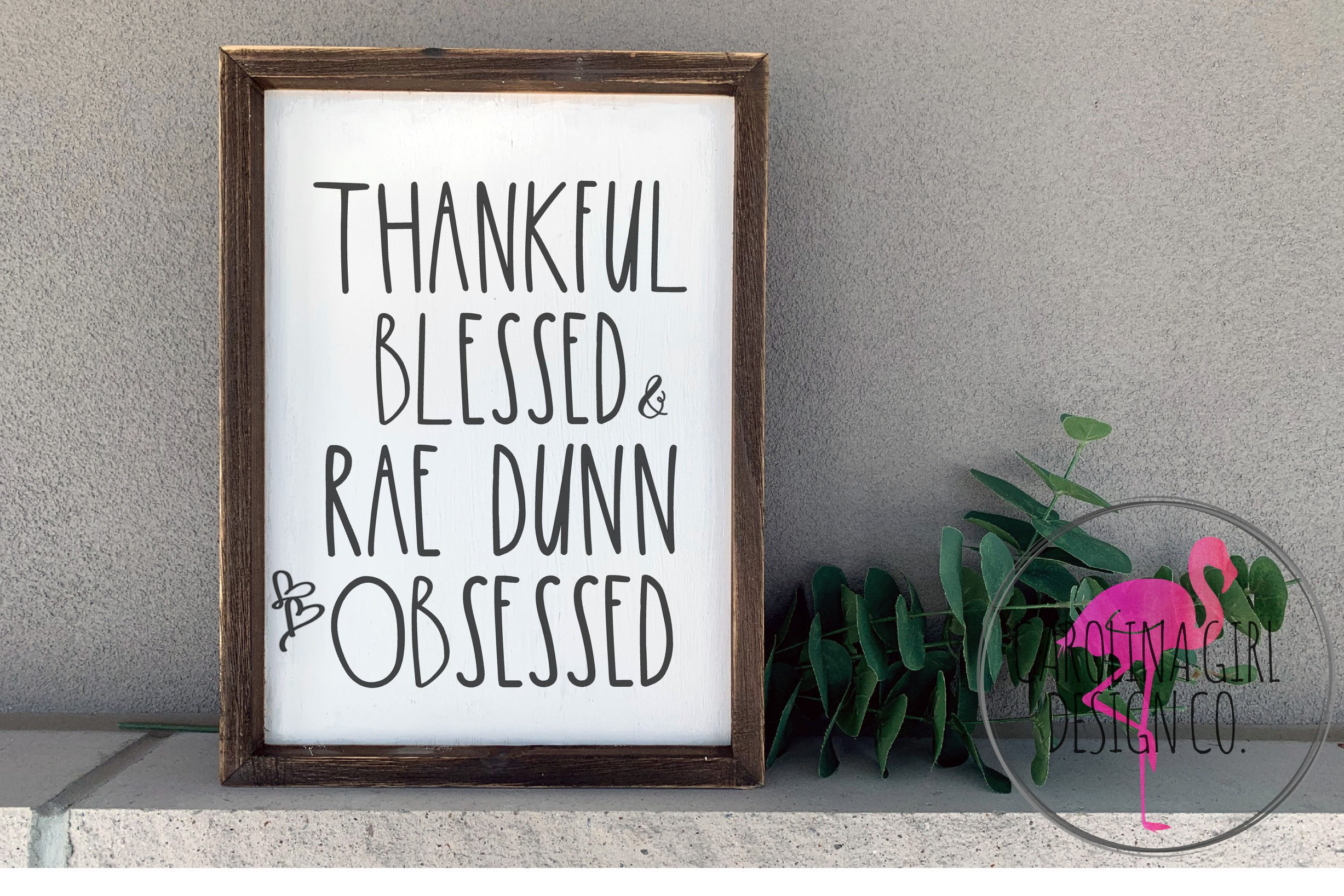 Thankful Blessed & Rae Dunn Obsessed SVG File, Rae Dunn SVG, Rae Dunn ...
