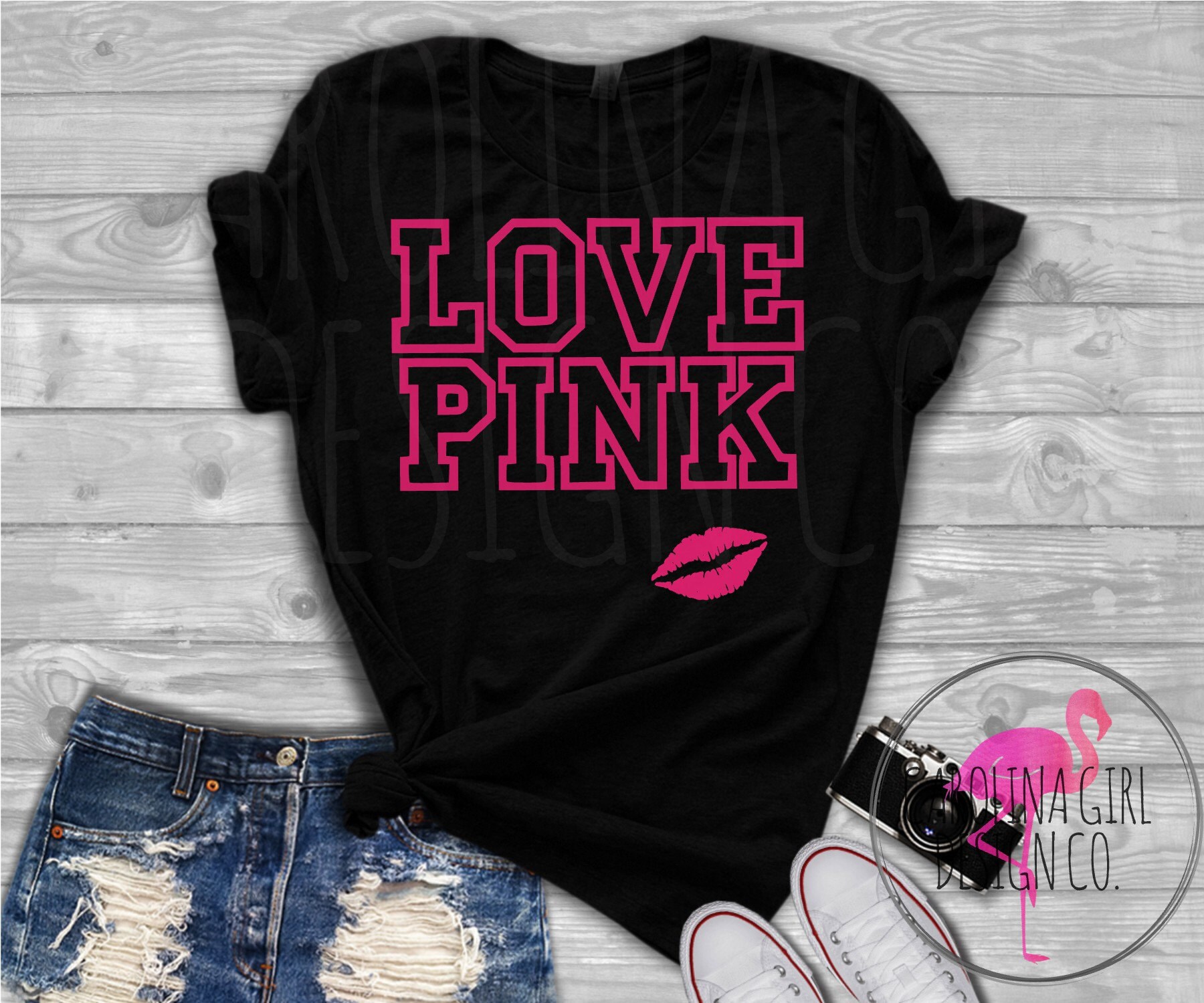 LOVE PINK Svg File, Love Pink Dog Svg, Pink Nation Cut File, Cricut ...