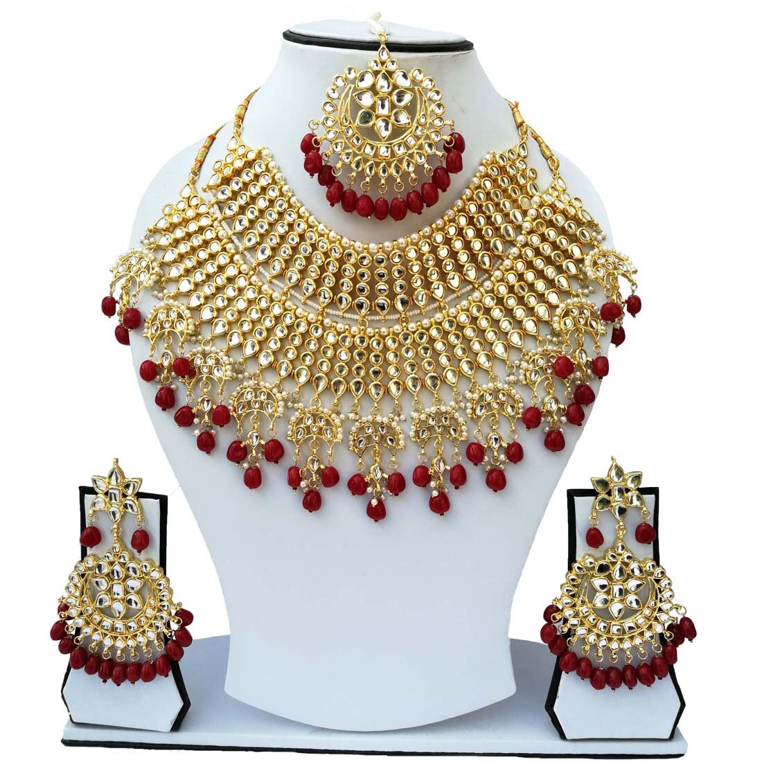 INDIAN KUNDAN NECKLACE Kundan Necklace SetIndian | Etsy
