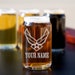 ARMY Can Glass,beer Can Glass,16 Oz Can Glass,military Gift,wedding ...