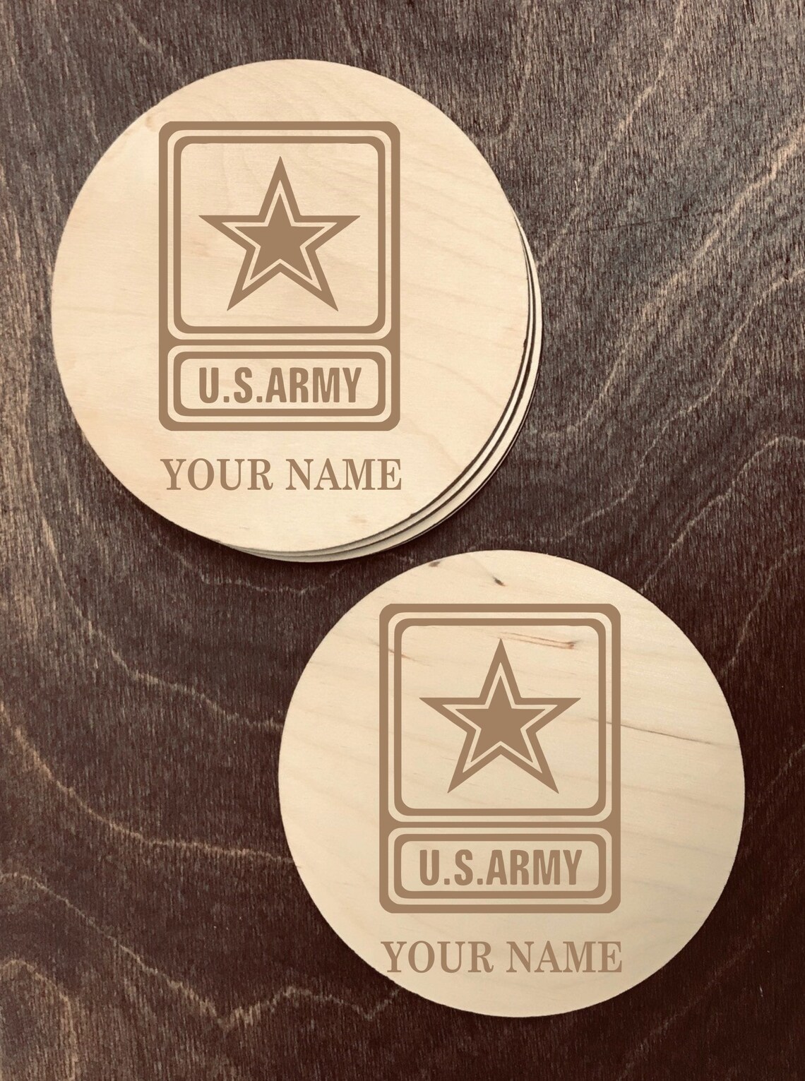 Army Coasters,military Logo Coasters,drink Coasters,personalized ...