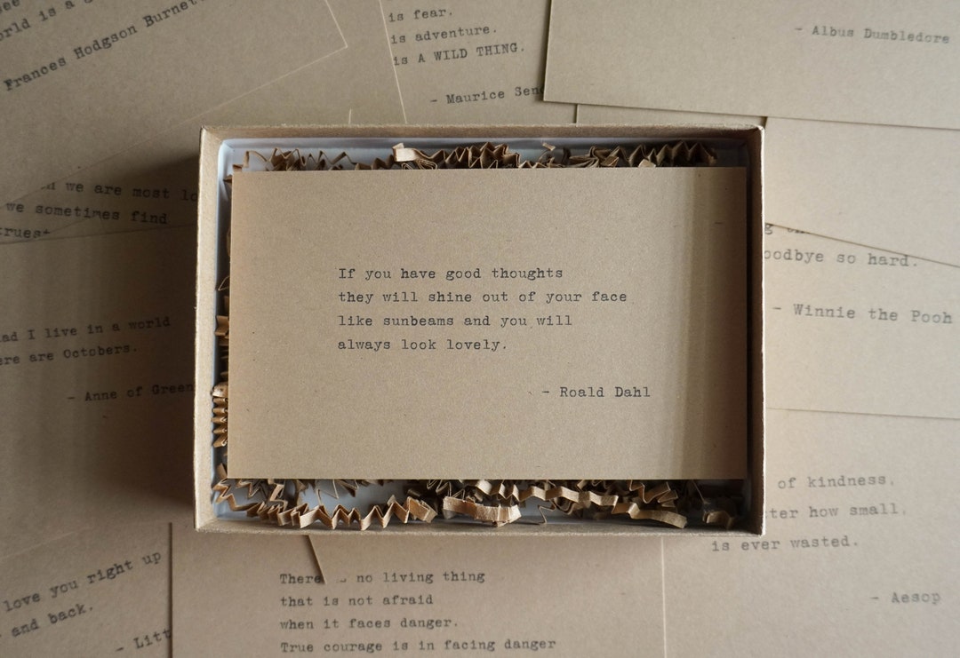 Box of Book Quotes From Classic Children's Books - Etsy