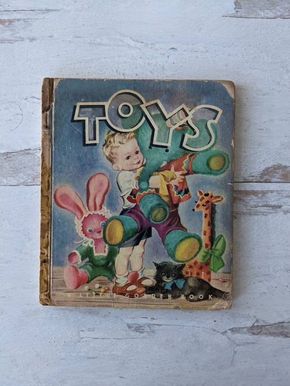 Vintage Little Golden Book Toys hard cover children's | Etsy