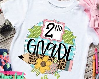 Second Grade Girl Shirt - Etsy