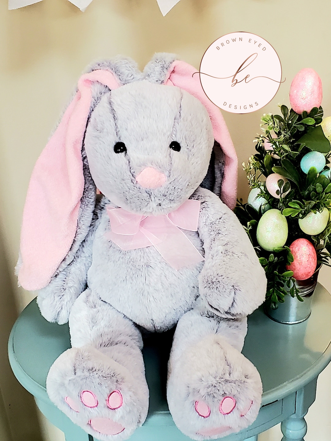 Personalized Easter Bunny, First Easter, Easter Stuffed Bunny, Baby ...