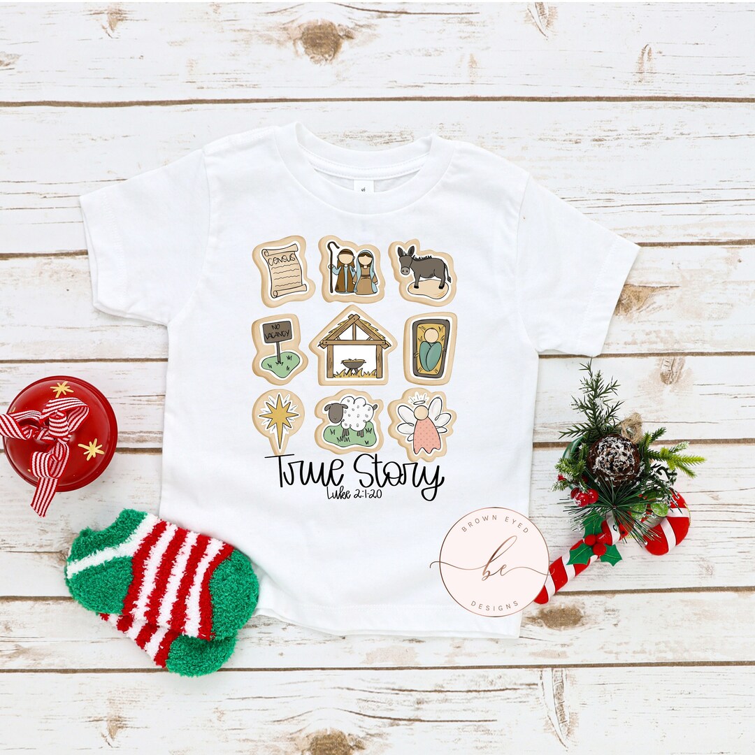 True Story Bible Verse Christmas Cookies Faith Christian - Etsy
