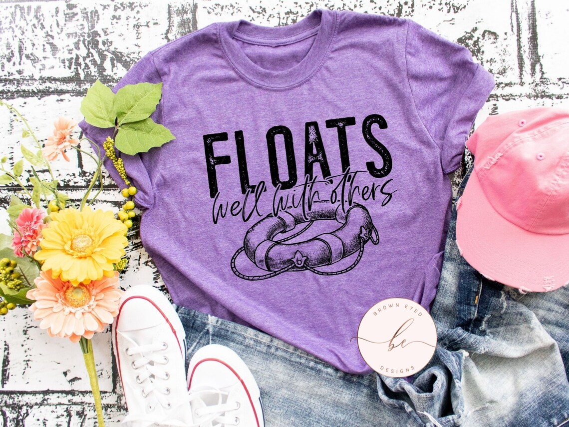 Floats Well With Others, Floats Well, Pool Babe, Summer Tee, Sun Tan ...