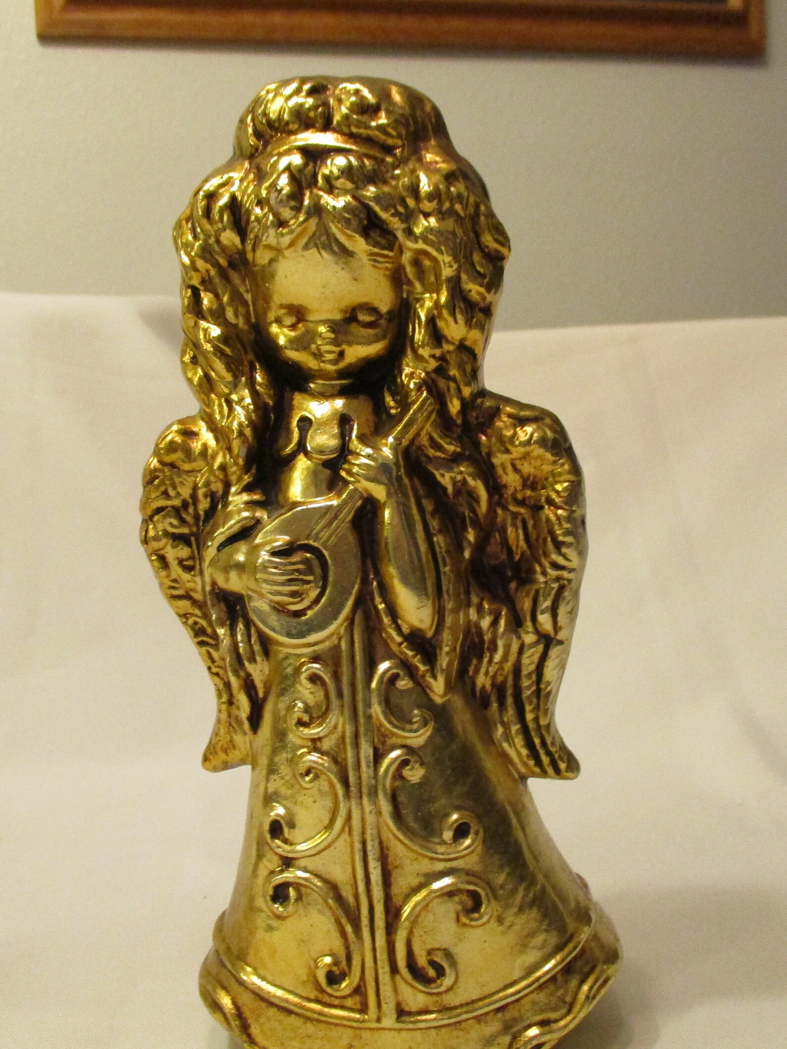 1 Pair Vintage Enesco Angels 1960s 9 1/4 Inch Gold Tone | Etsy UK