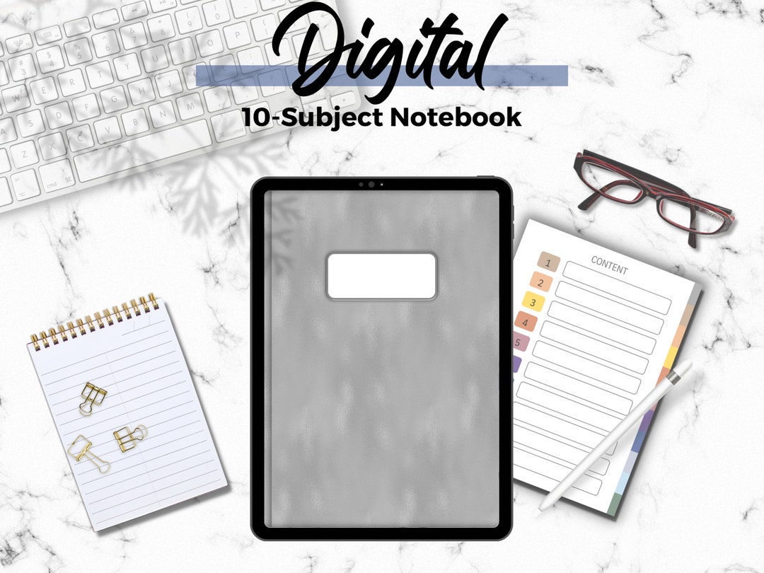 Terrific Interactive 10 Subject Digital Notebook - Etsy