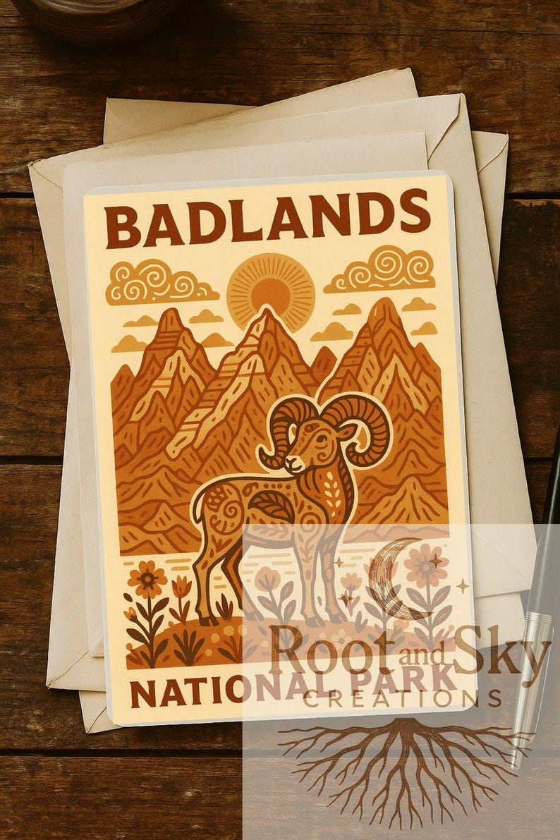 Badlands National Park Poster South Dakota - Digital Download | USA ...