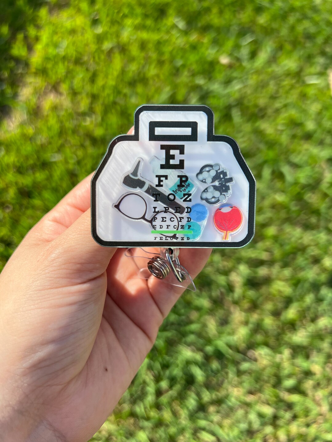 Ophthalmologists and Optometrists Badge Reel, Eye Doctor , Eye Chart ...