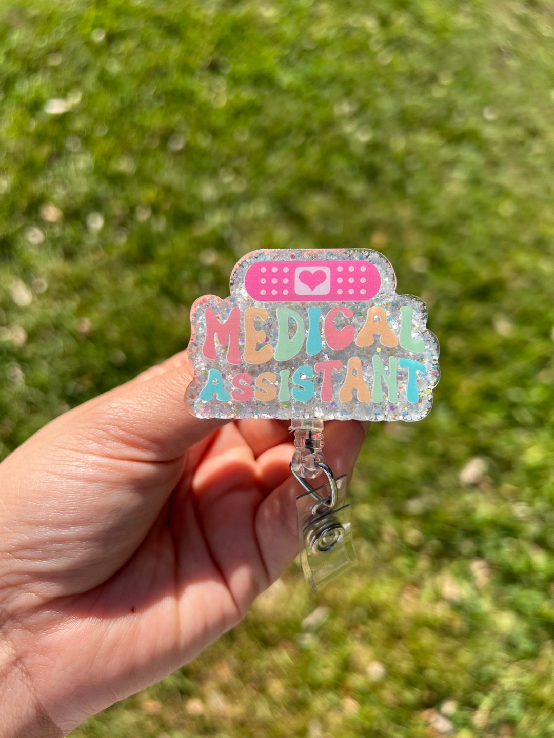 Medical Assistant Badge Holder Gift for Nurse Nurse Badge Clip - Etsy