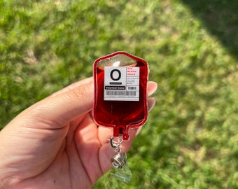 Blood Bank RBC Unit Design Badge Reel Laboratory Lab Week Gift - Etsy