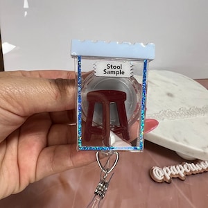 Funny Stool Sample Badge,stool Sample,gag Gift, Badge Reel,nurse Gift ...