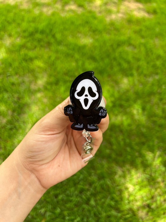 Halloween Badge Reel Spooky Badge Holder Retractable Badge - Etsy