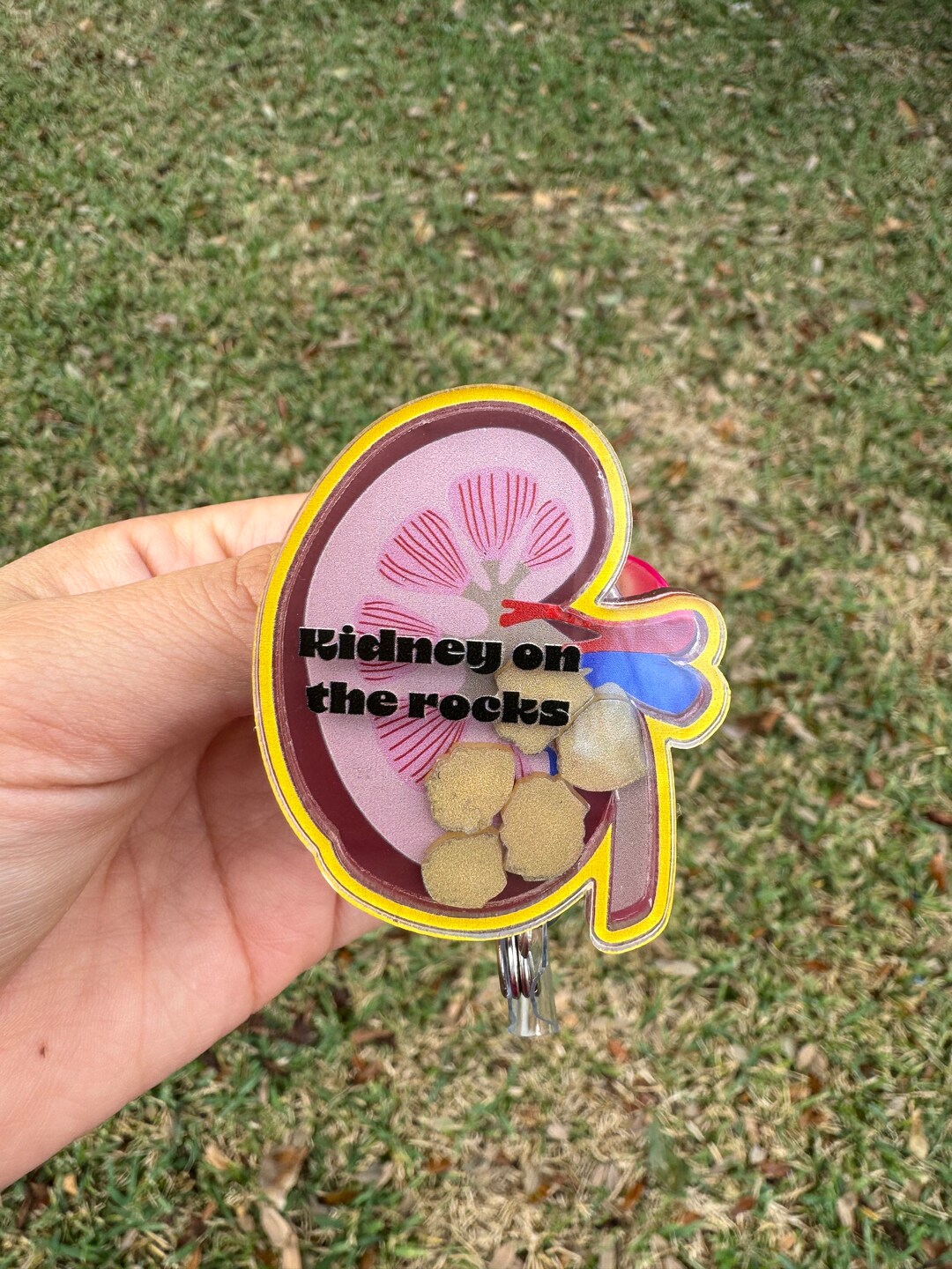 Kidney With Stones |badge for Nurses | Nurse Gifts | Reel Badge | Nurse ...