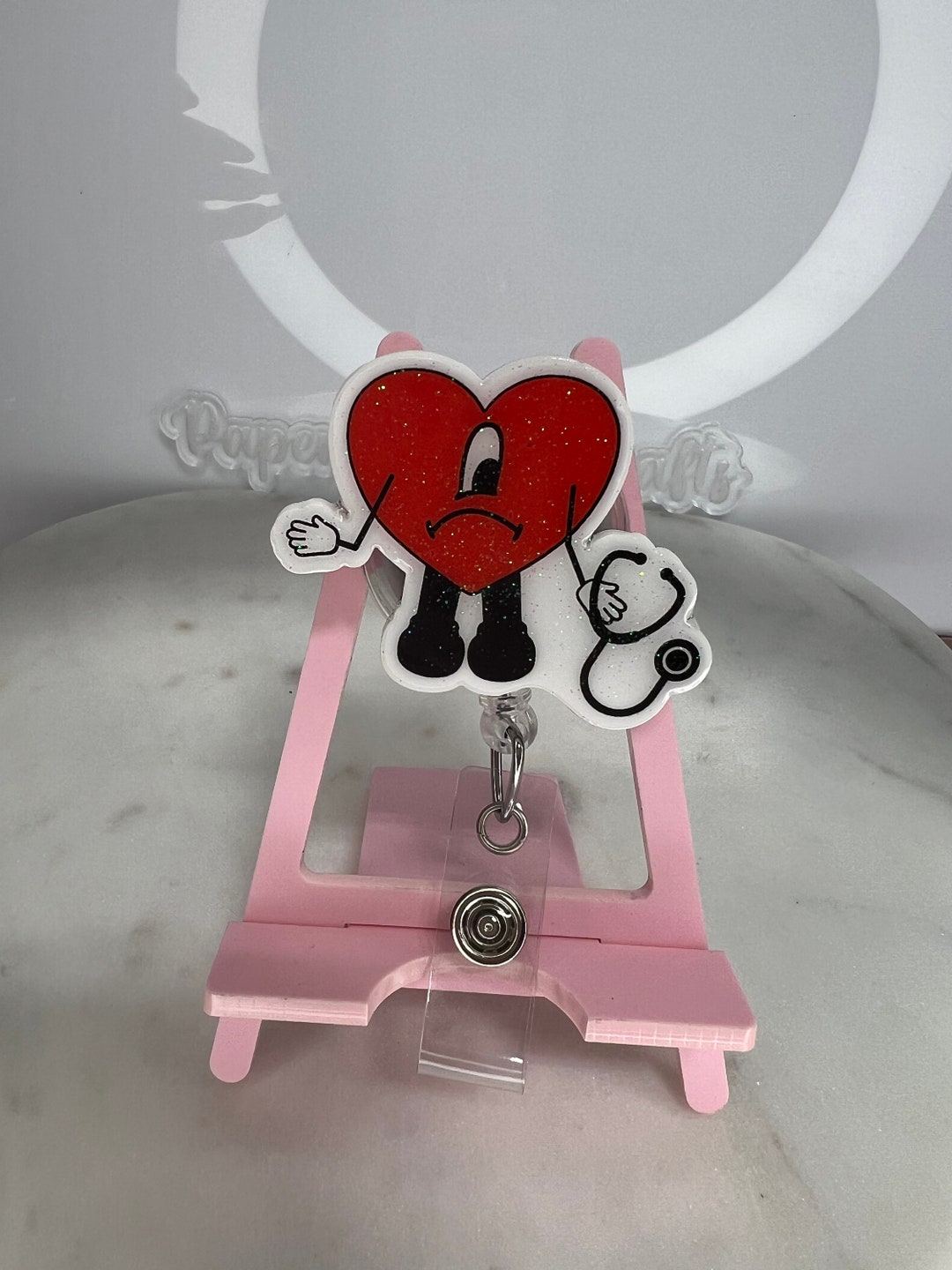 Bad Bunny Nurse Badge Reel, Benito Badge Clip,el Conejo Malo, Bad Bunny ...