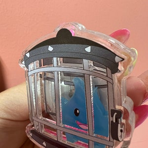 Lumalee in Cage Badge Reel,luma Badge Clip ,mario Bros Badge Holder - Etsy