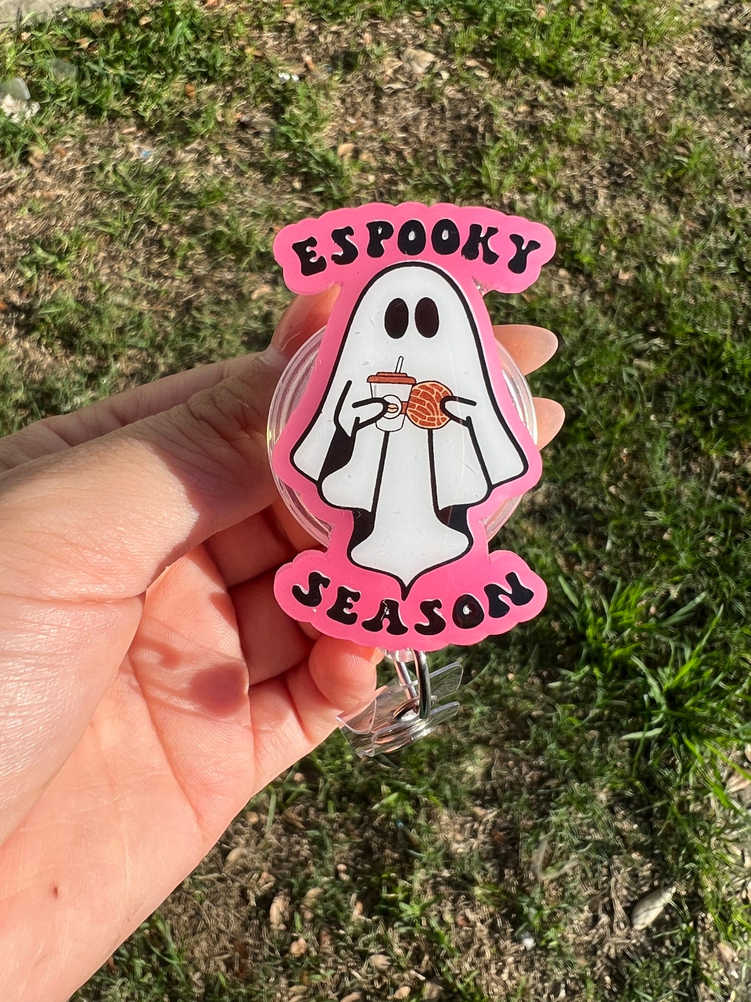 Espookee Halloween Badge Reel Spooky Badge Holder - Etsy