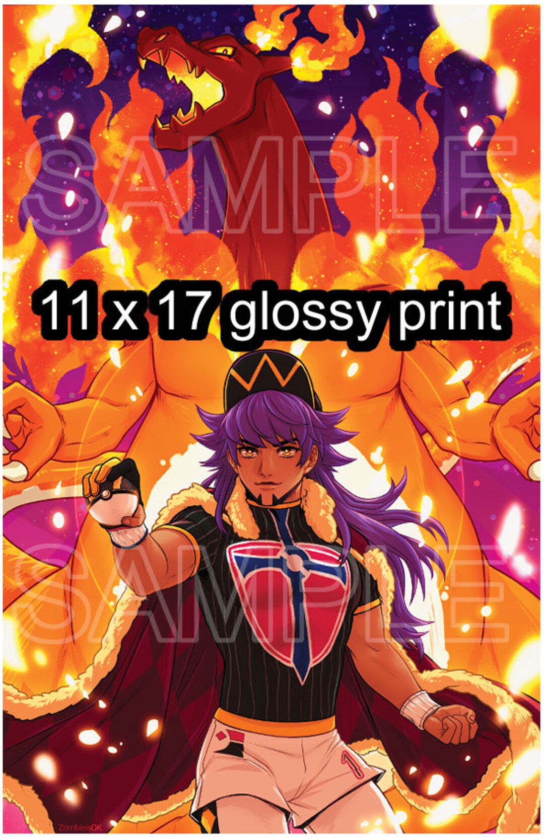 Champion of Galar Large Fanart Print - Etsy