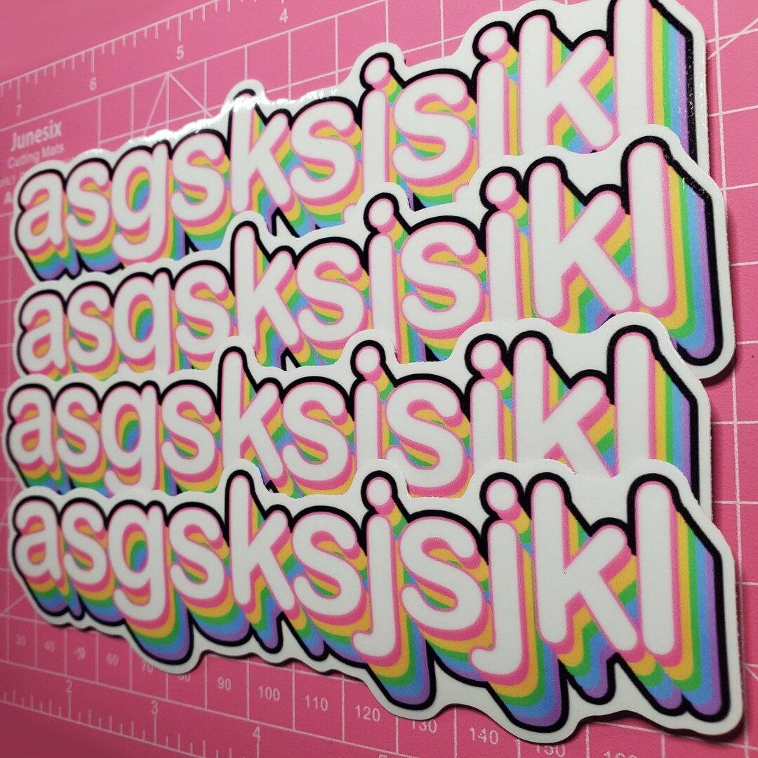 Gay Keysmash Vinyl Sticker - Etsy