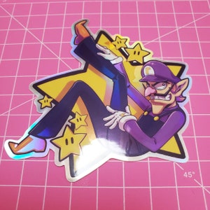 Waluigi - Vinyl Sticker - Etsy