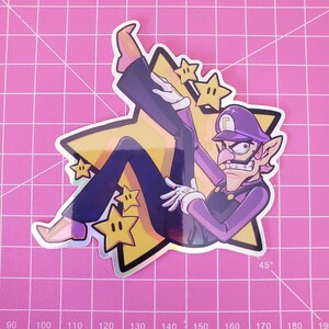 Waluigi - Vinyl Sticker - Etsy