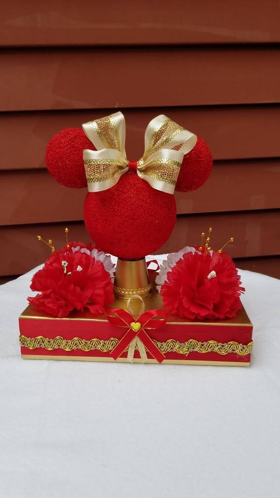Royal Minnie Mouse Minnie Centerpiece Baby Shower - Etsy