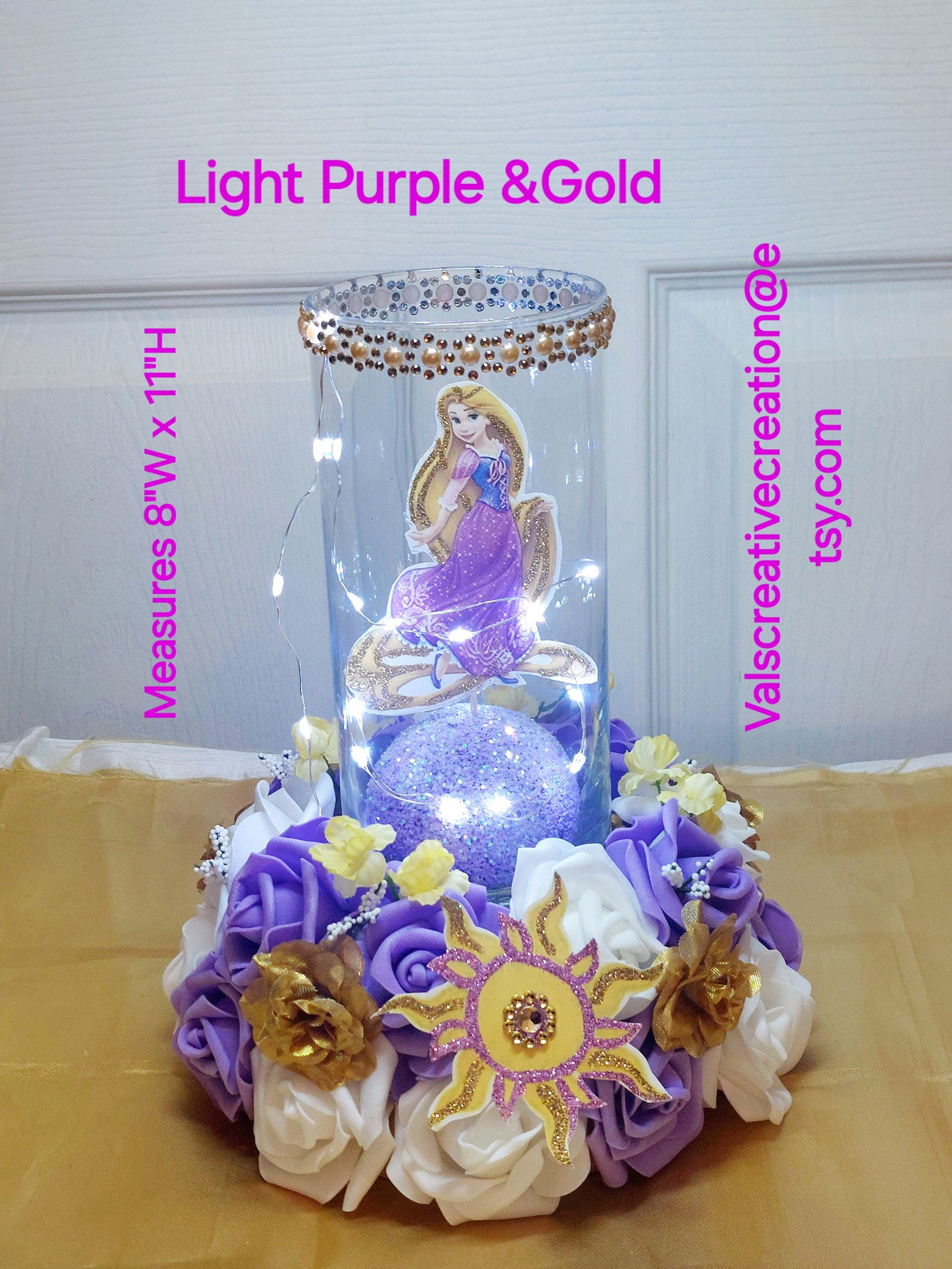 Rapunzel Centerpiece, Tangled Star Centerpiece, Rapunzel Quinceanera ...