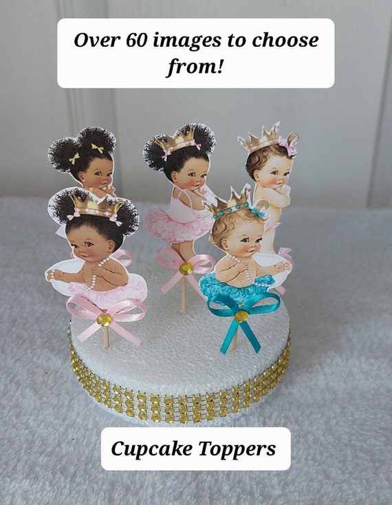 Royal Princess Cupcake Toppers Royal Princess Baby Shower | Etsy