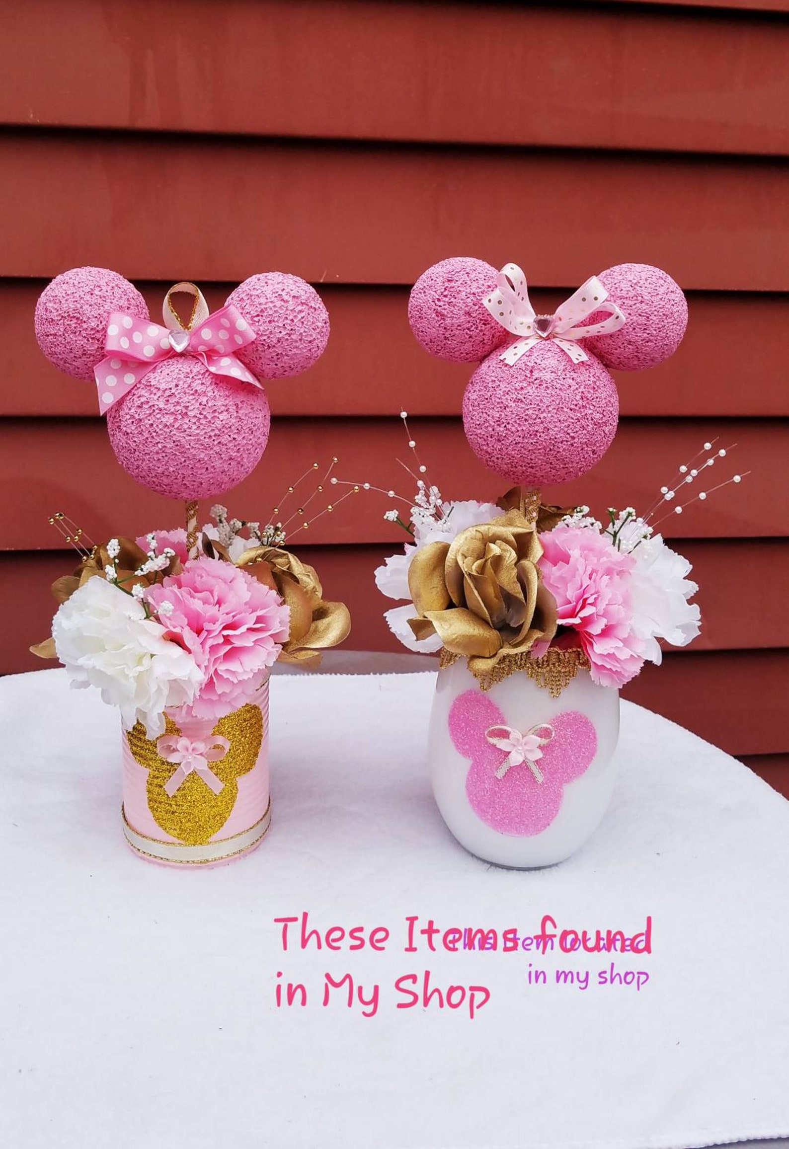 Royal Minnie Mouse Minnie Centerpiece Baby Shower - Etsy