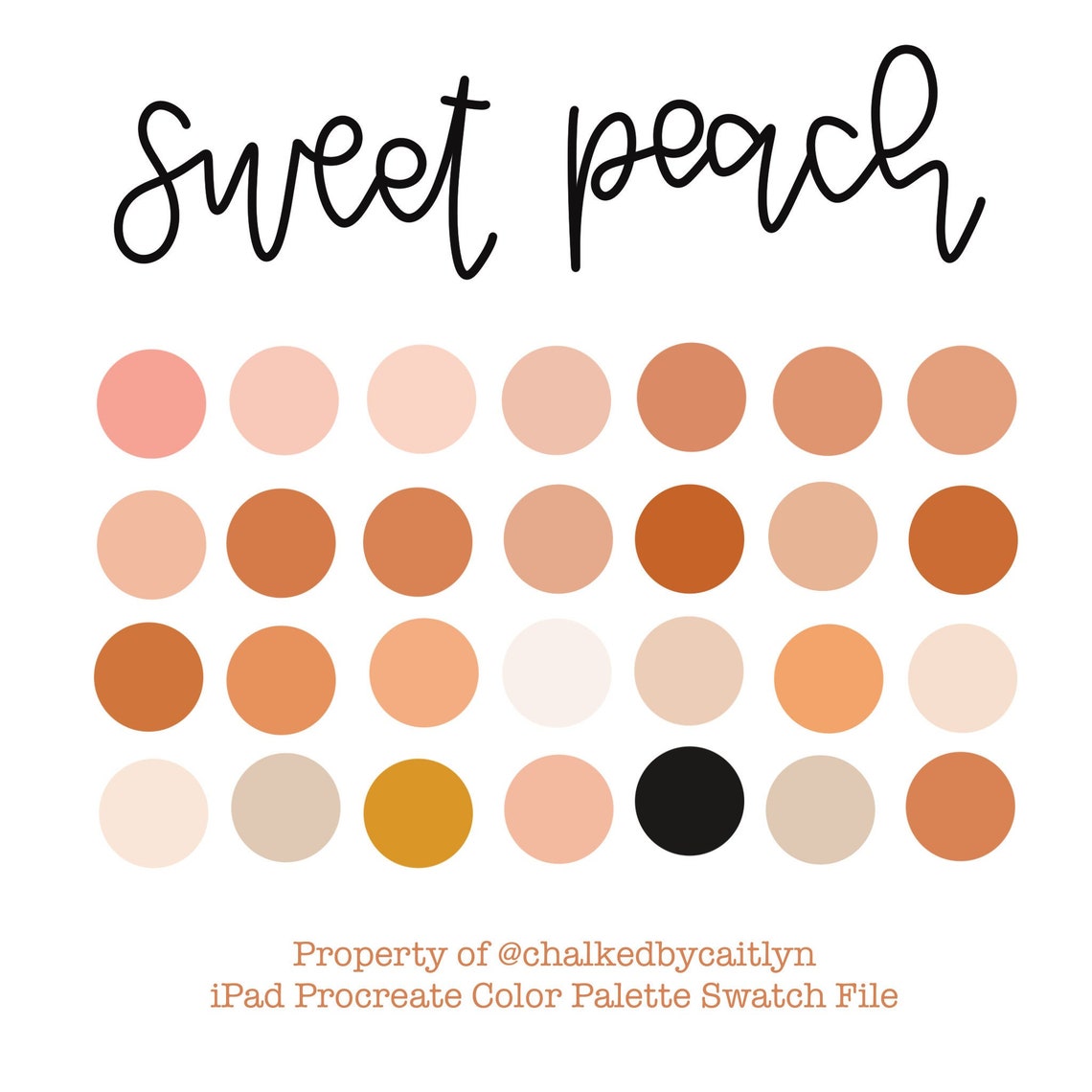 Ipad Procreate Color Palette Digital Download Swatch File - Etsy