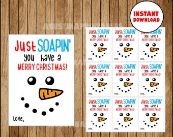 INSTANT DOWNLOAD DIY Printable Green Red Stripes Just Soapin You Have A ...