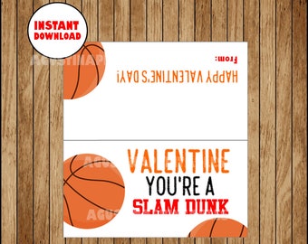 Slam Dunk Valentine | Etsy