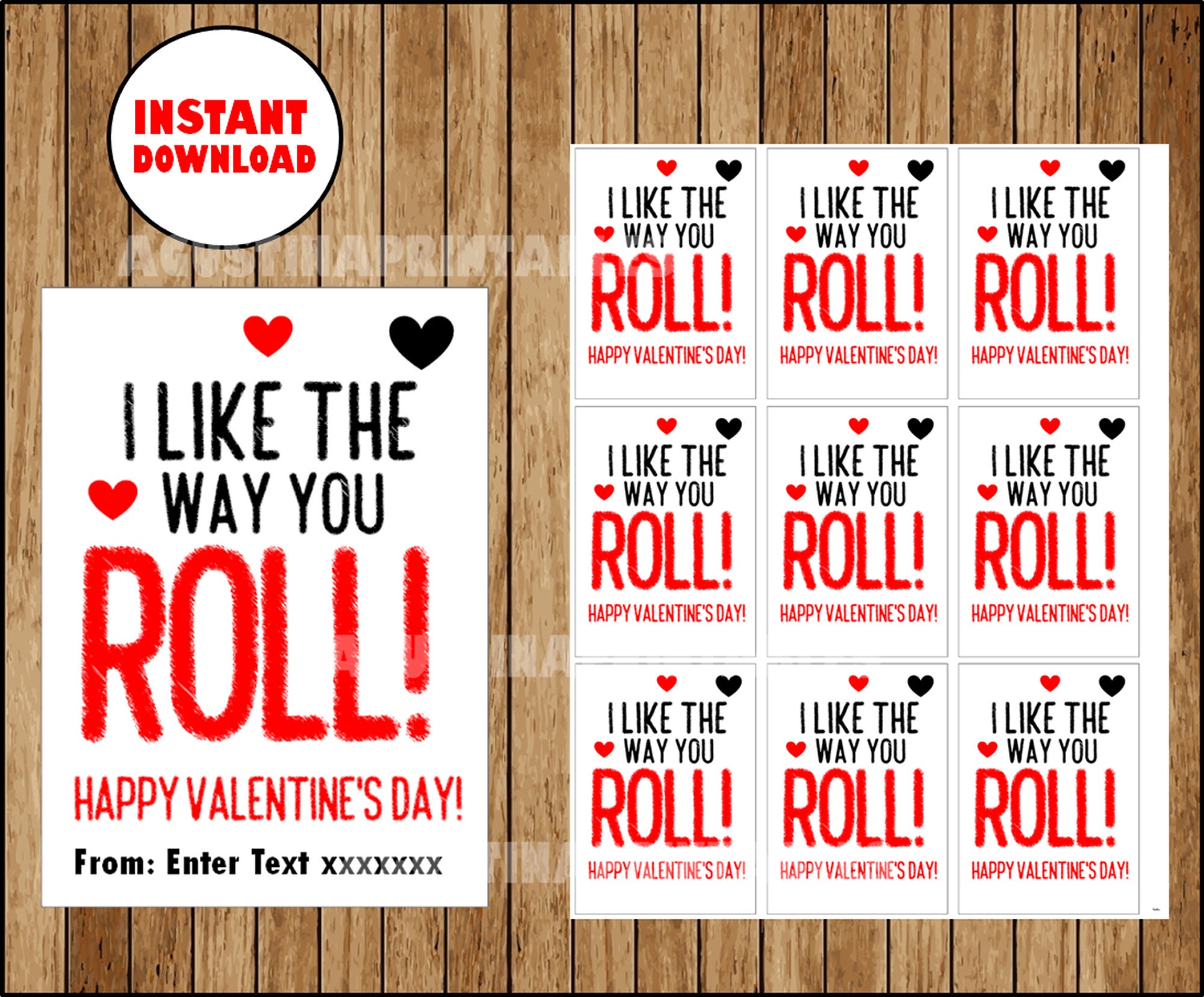 Tootsie Roll Valentine Printables The Roll You Play" Teacher